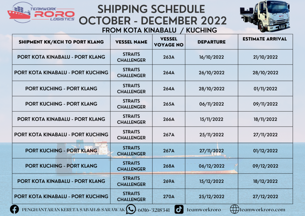 SCHEDULE - Teamwork RORO Logistics